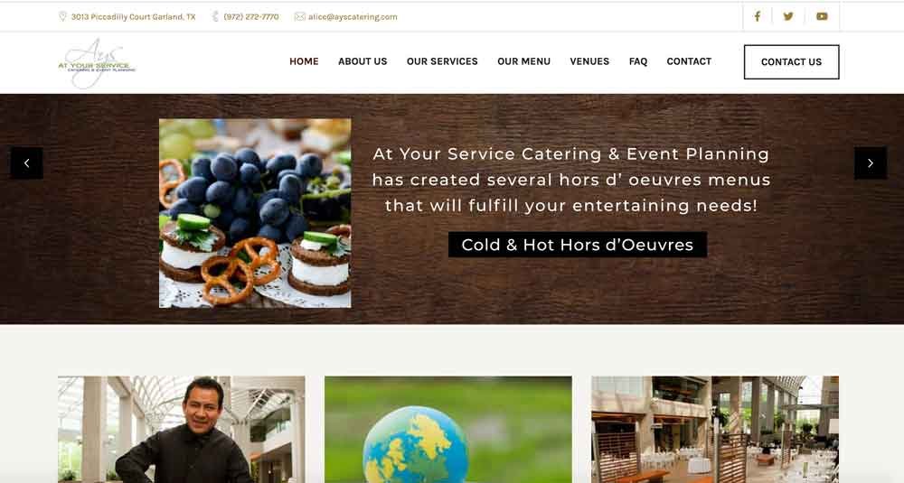 AYS Catering - MMK Designs LLC